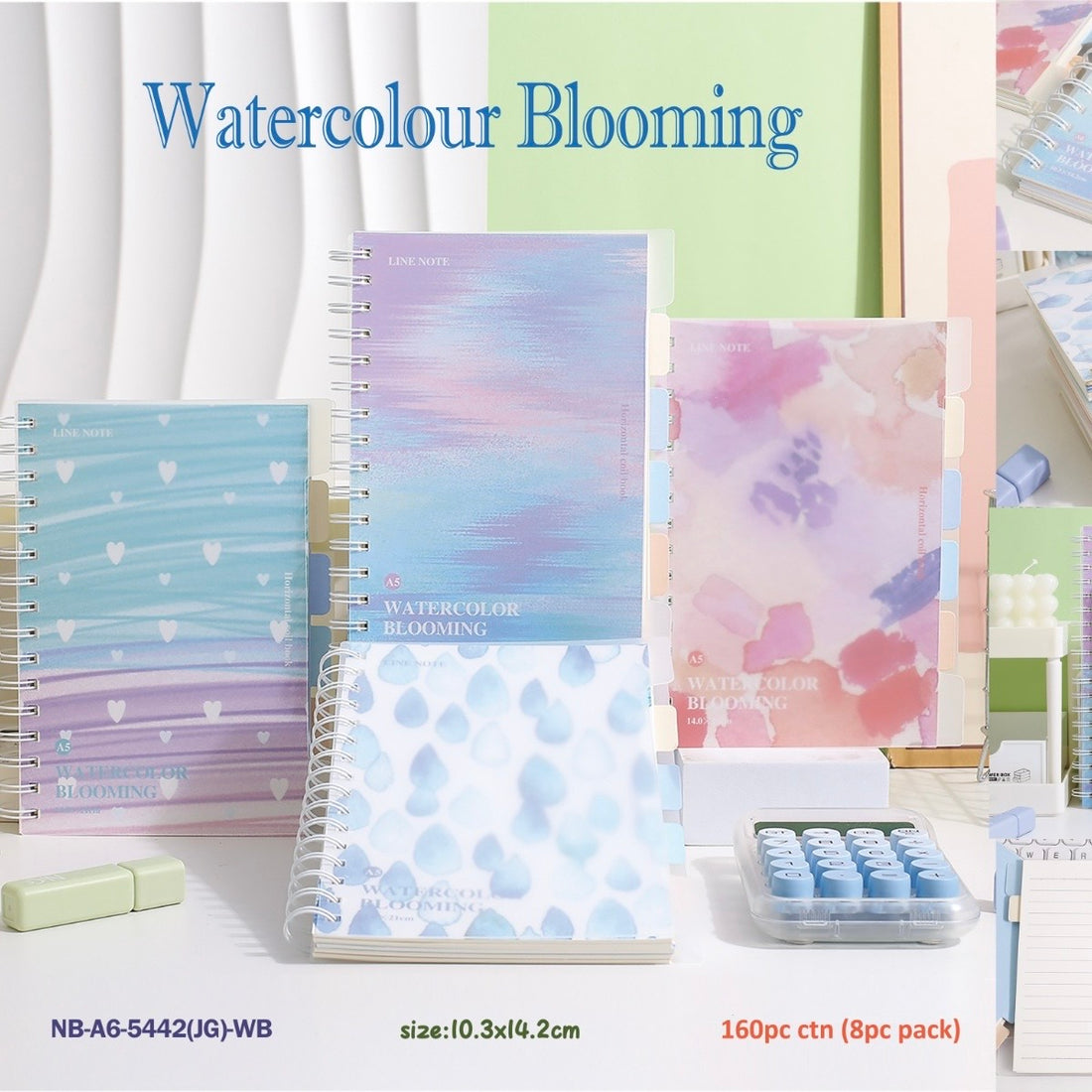 Watercolor Bloom Notebook – diecutsmart