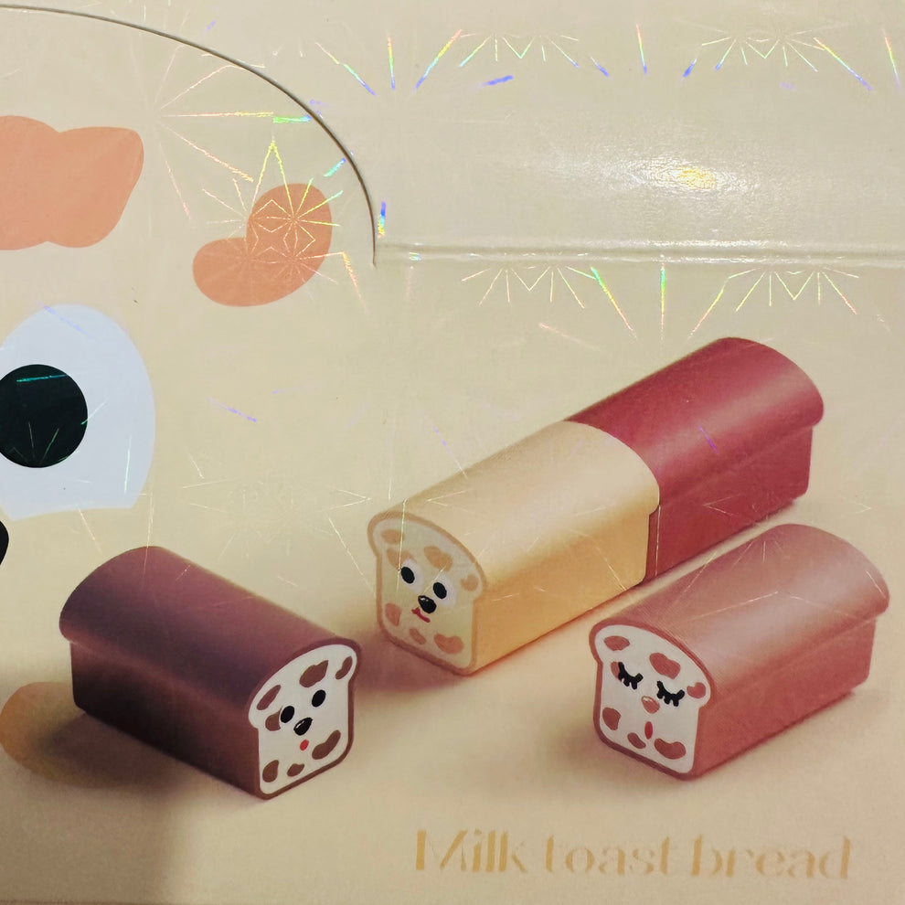 Kawaii Bread Shape Eraser – diecutsmart