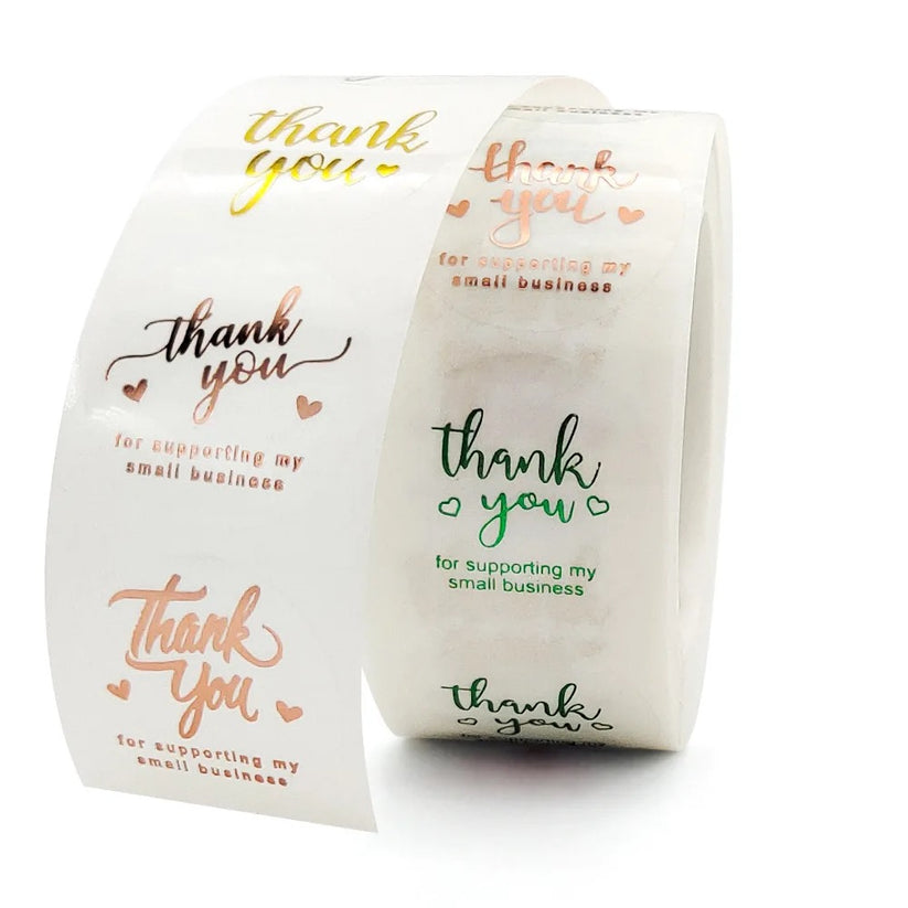 Thank You Sticker Roll (500pcs) – diecutsmart